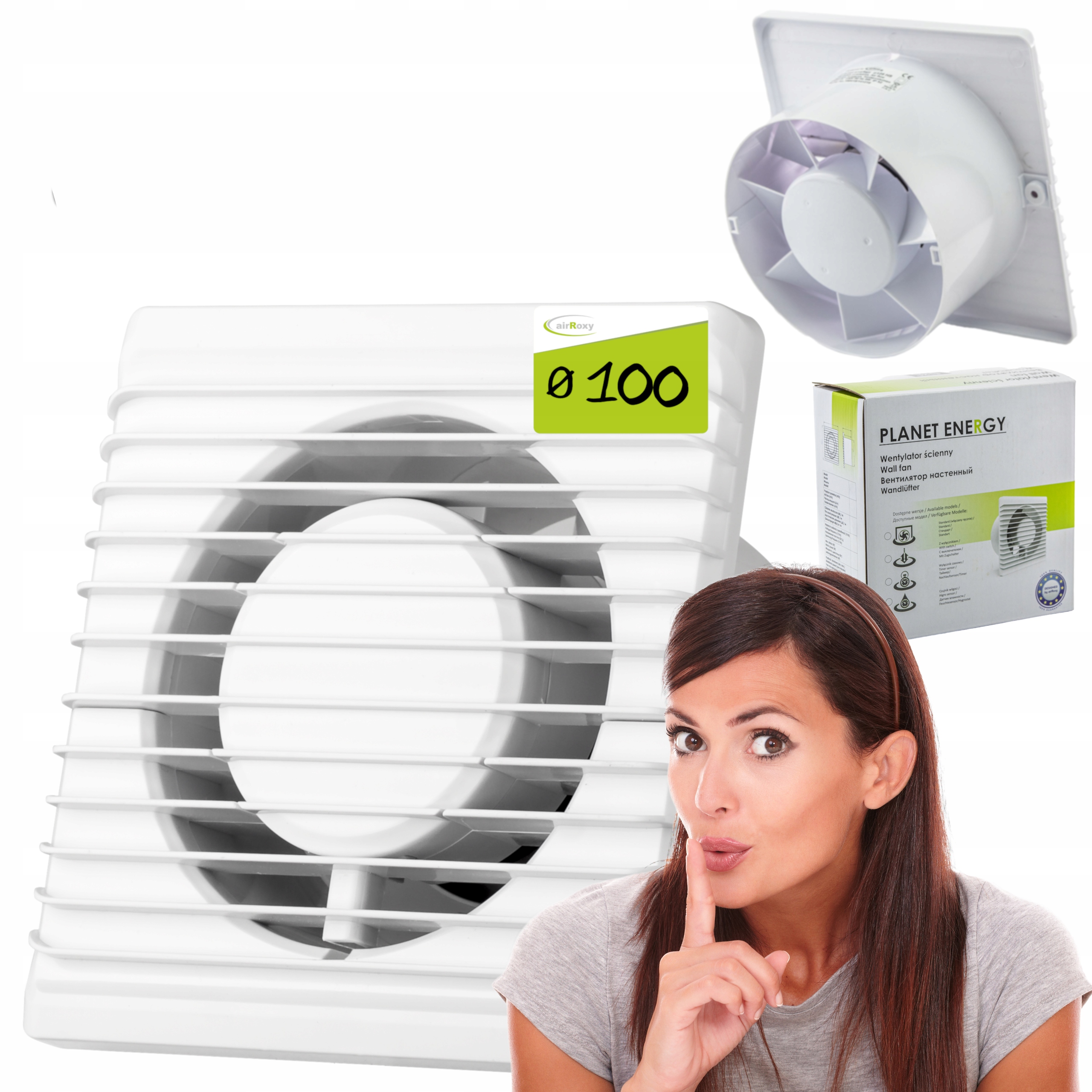 WENTYLATOR ŁAZIENKOWY Ø100 TIMER HIGROSTAT SILENT (WENTYLATOR 100 Z ... WENTYLATOR ŁAZIENKOWY Ø100 TIMER HIGROSTAT SILENT (WENTYLATOR 100 Z ...