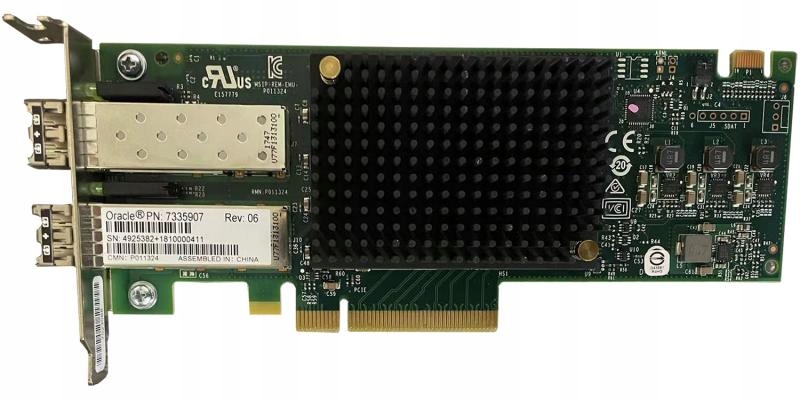 KARTA EMULEX LPE32000 LPE32002 ORACLE 7335907 Dual-Port 32 Gb Fibre ...