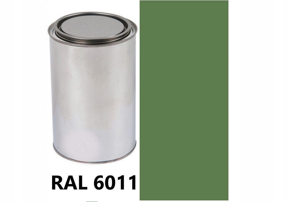 FARBA ALKIDOWA FTALOWA EMALIA LAKIER RAL 6011 MAT 5-16% SELEDYNOWY ...