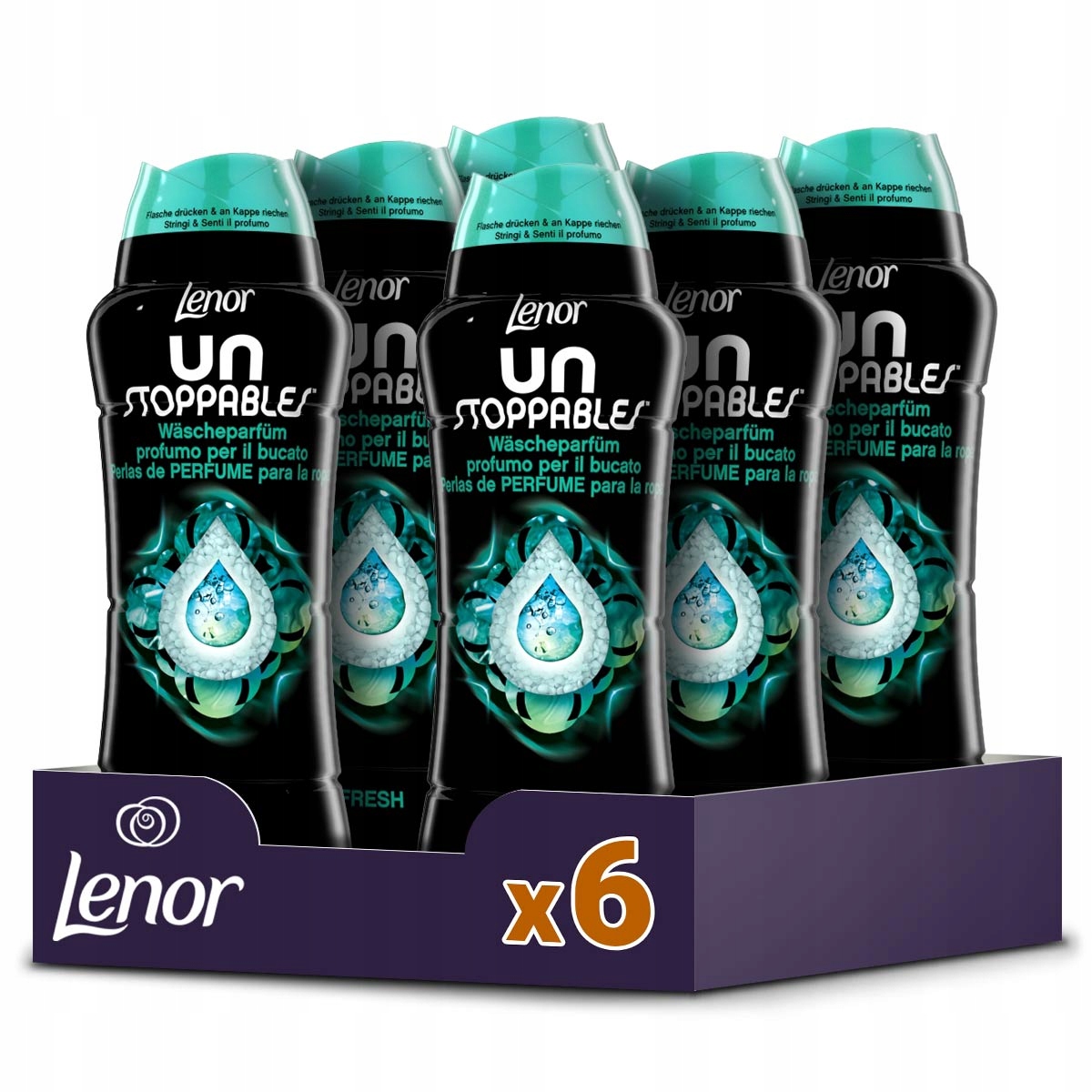Lenor Unstoppables Fresh Perełki zapachowe do prania 6 x 510g • Opinie ...
