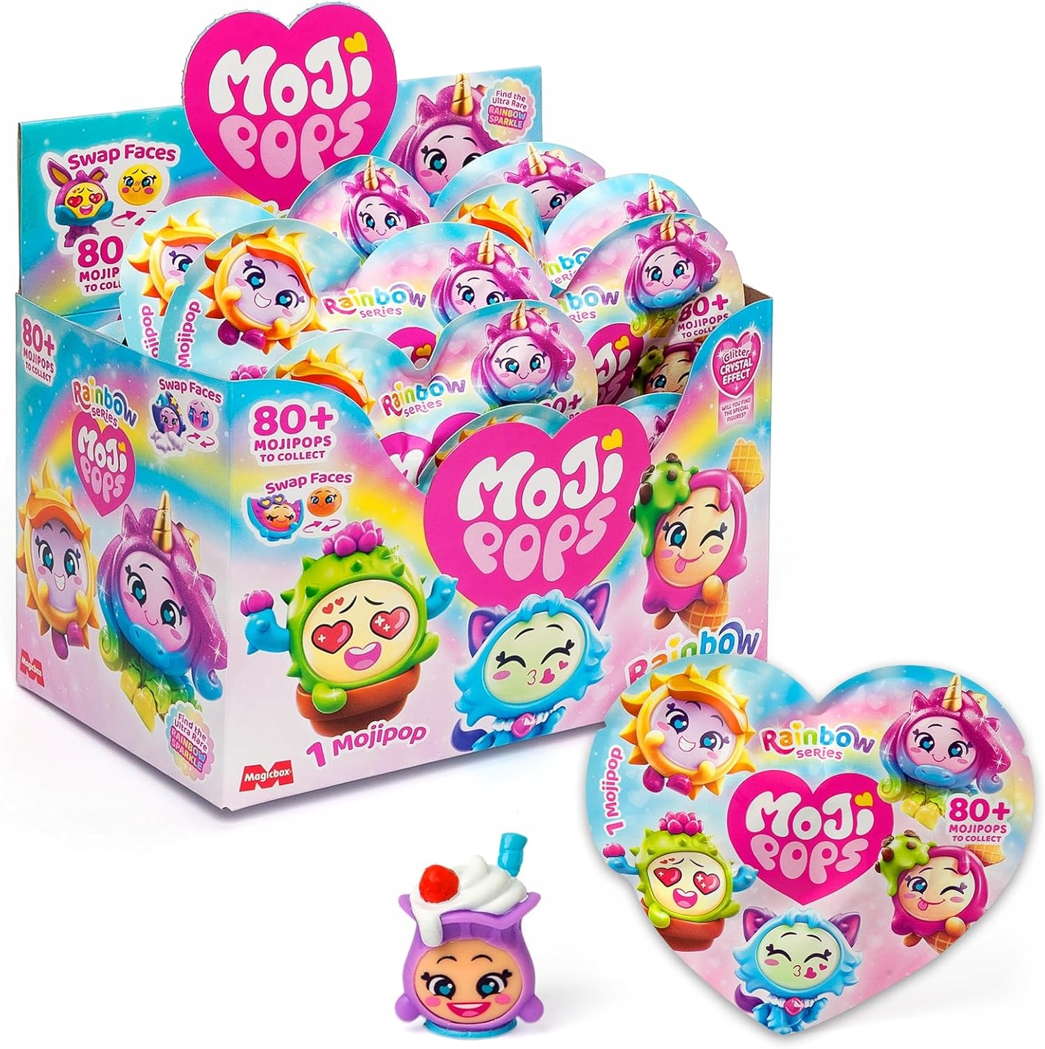 MagicBox - Moji Pops - Seria 5 Rainbow - Box 24 saszetki z figurką ...