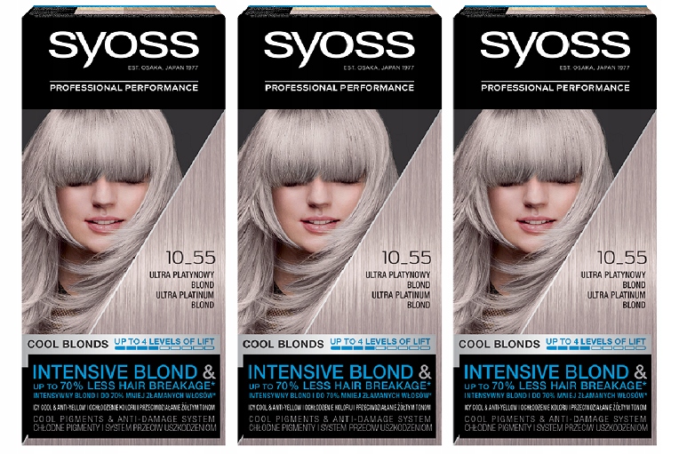 Syoss Professional Performance farba do włosów 10-55 Ultra Platynowy ...