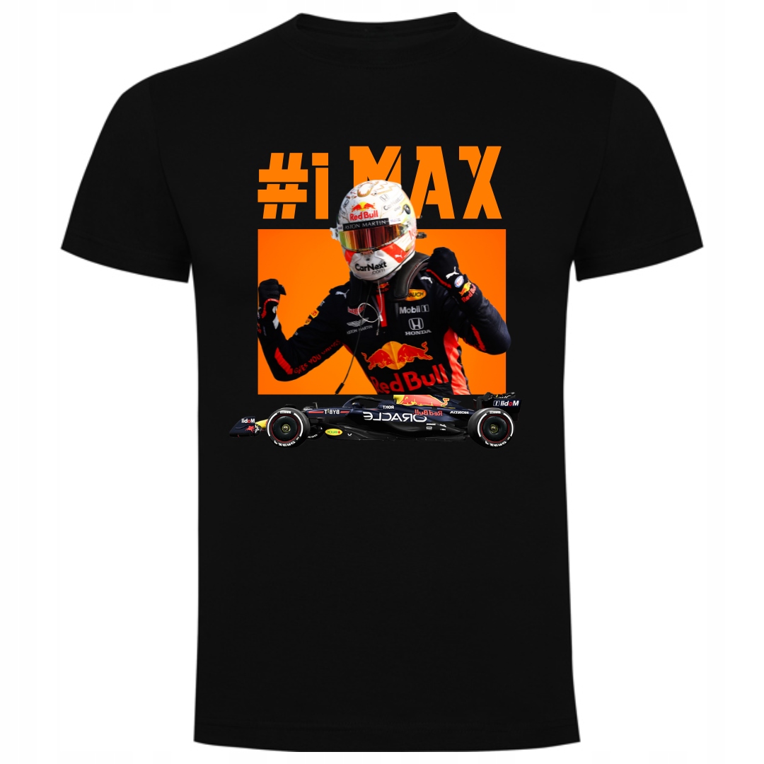 KOSZULKA DLA FANÓW MAXA F1 MAX VERSTAPPEN REDBULL FORMULA 1 BOLID ...