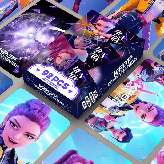 Lomo K-Pop kpop kártyák Demon Hunters Rumi Zoey 60 kártya + 32 matrica ...