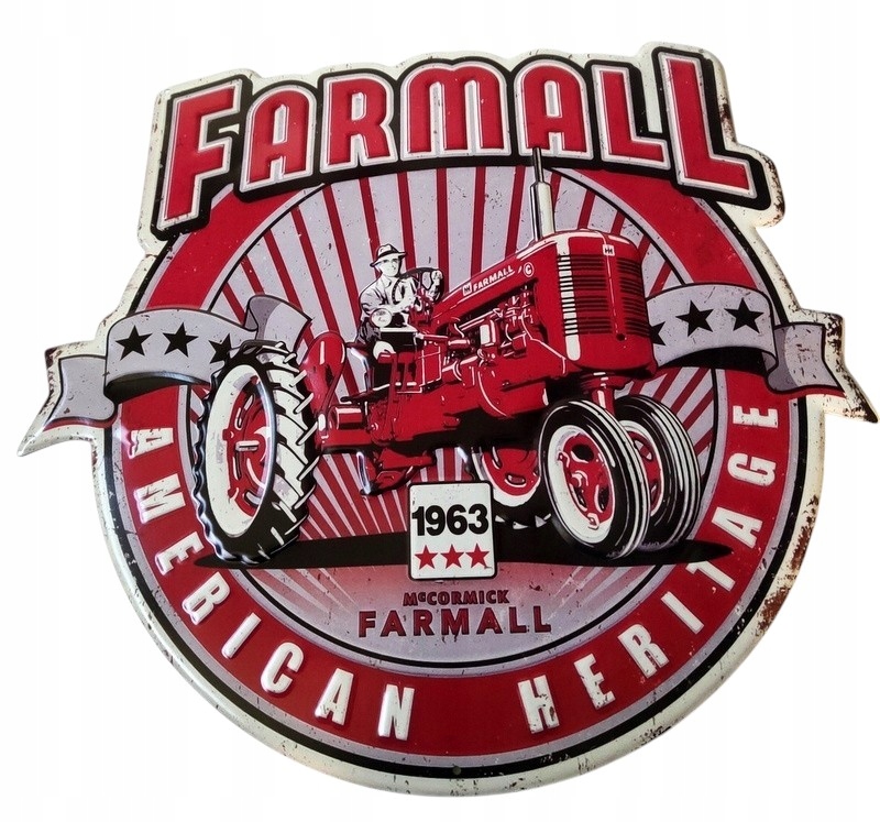 Szyld Reklama Retro Tractor Farmall Gospodarstwo Rolne KL • Cena ...
