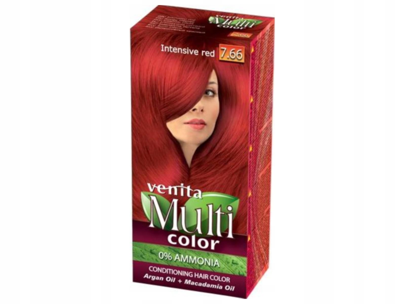 VENITA Farba do włosów bez amoniaku Multi Color - 7.66 Intensive Red ...