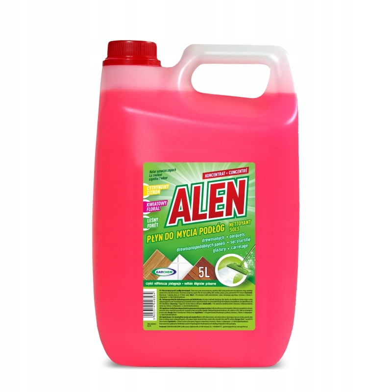 Uniwersalny płyn do podłóg Alen 5 l 13887505681 - Allegro.pl Uniwersalny płyn do podłóg Alen 5 l 13887505681 - Allegro.pl