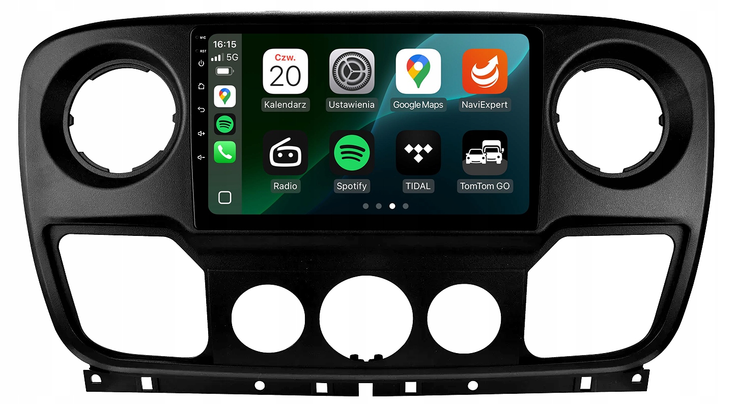 RENAULT MASTER OPEL MOVANO RADIO NAWIGACJA ANDROID AUTO APPLE CARPLAY ...