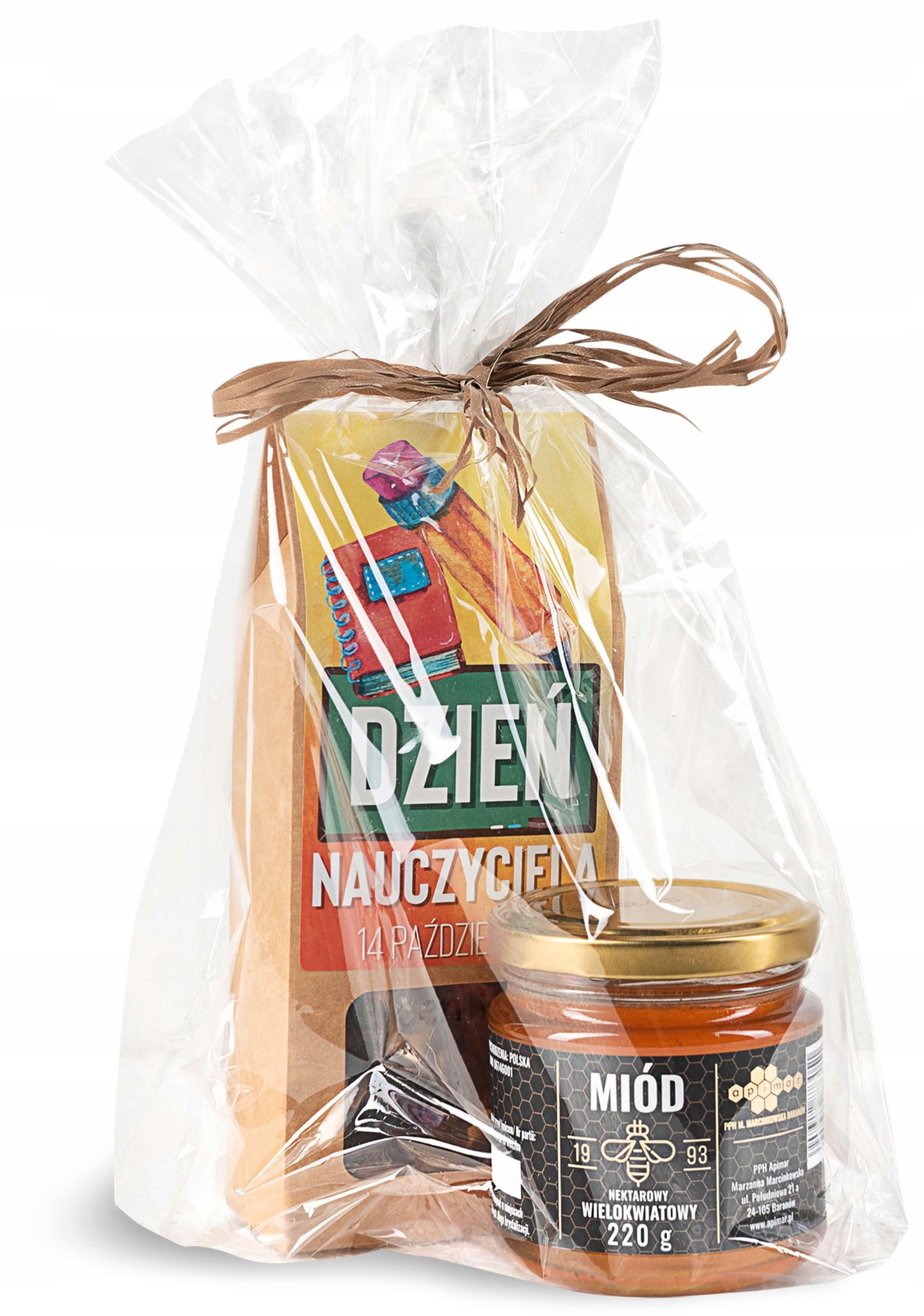 Prezent na dzień nauczyciela zestaw herbata miód (5905342100072) • Cena ... Prezent na dzień nauczyciela zestaw herbata miód (5905342100072) • Cena ...