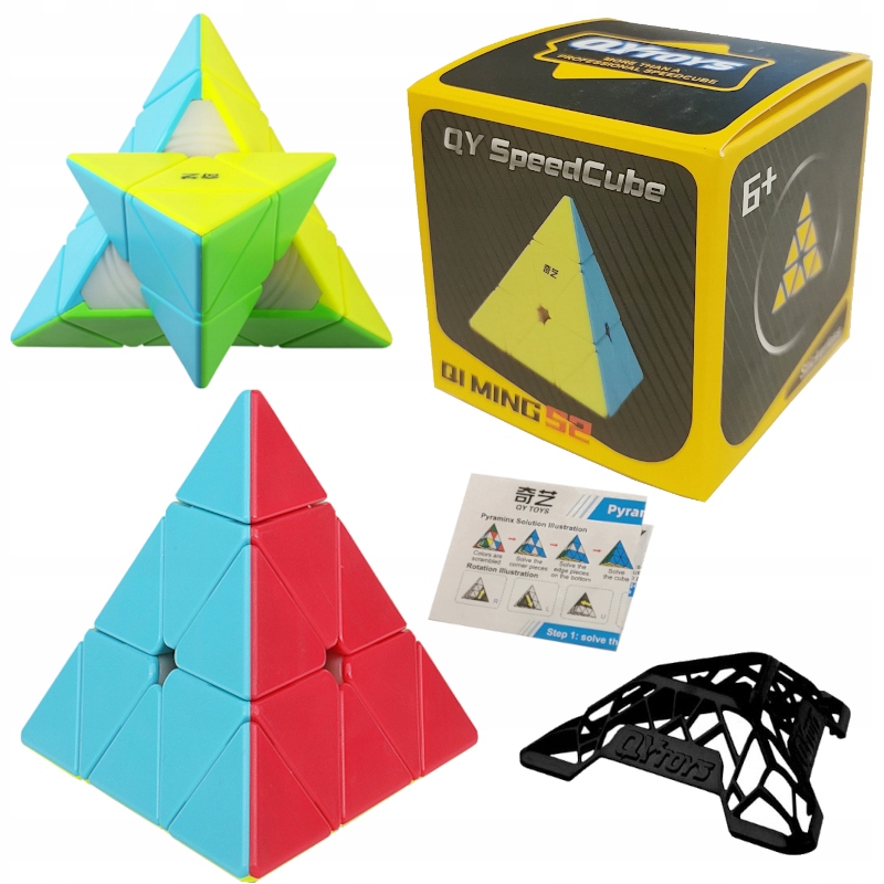 Kostka logiczna QY SpeedCube QI MING S2 Pyraminx Piramida Trójkątna ...
