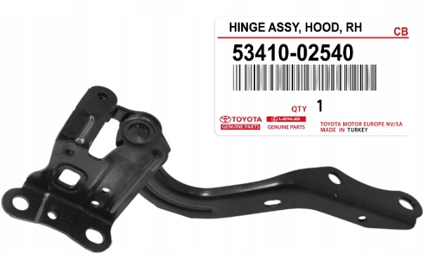 ZAWIAS MASKI POKRYWY SILNIKA PRAWY COROLLA 2019- OE 5341002540 53410 ...