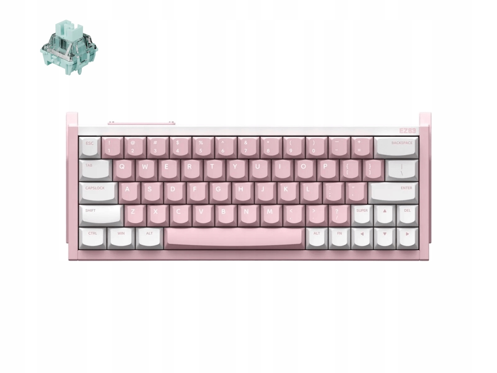 IQUNIX EZ63 Magnetická herní klávesnice - Pink / Magnetic Jade Gaming ...