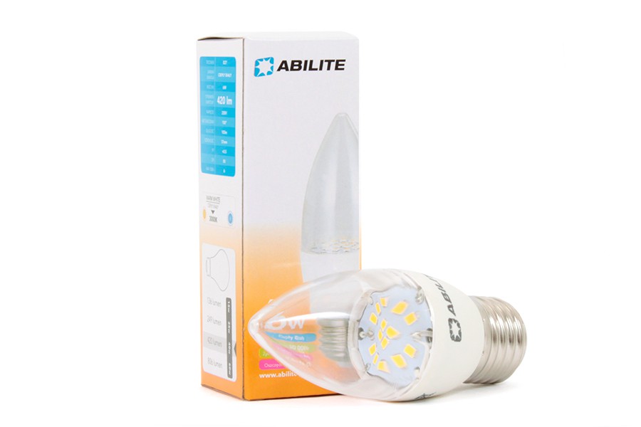 ŻARÓWKA LED SMD C37 6W E27 BIAŁA CIEPŁA ŚWIECZKA (5901583545511) • Cena ...