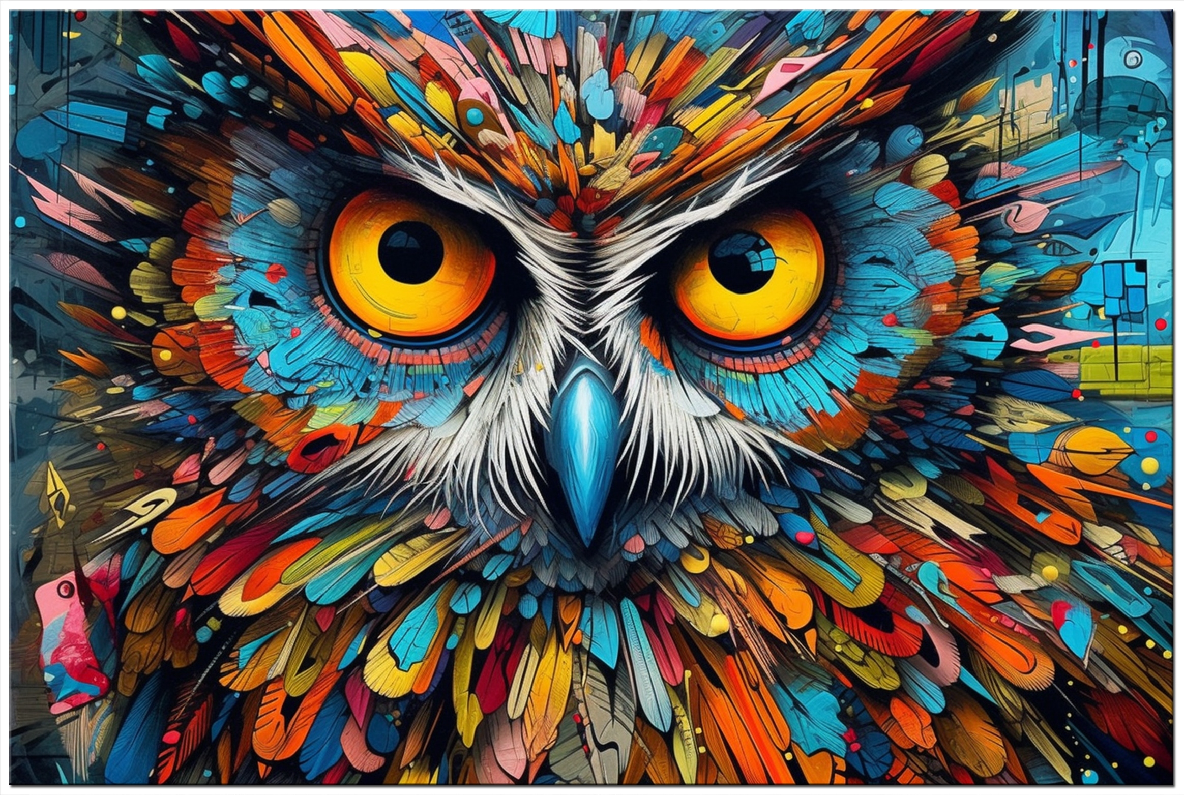Obraz na płótnie Sowa w stylu Picassa • Cena, Opinie • Obrazy ...