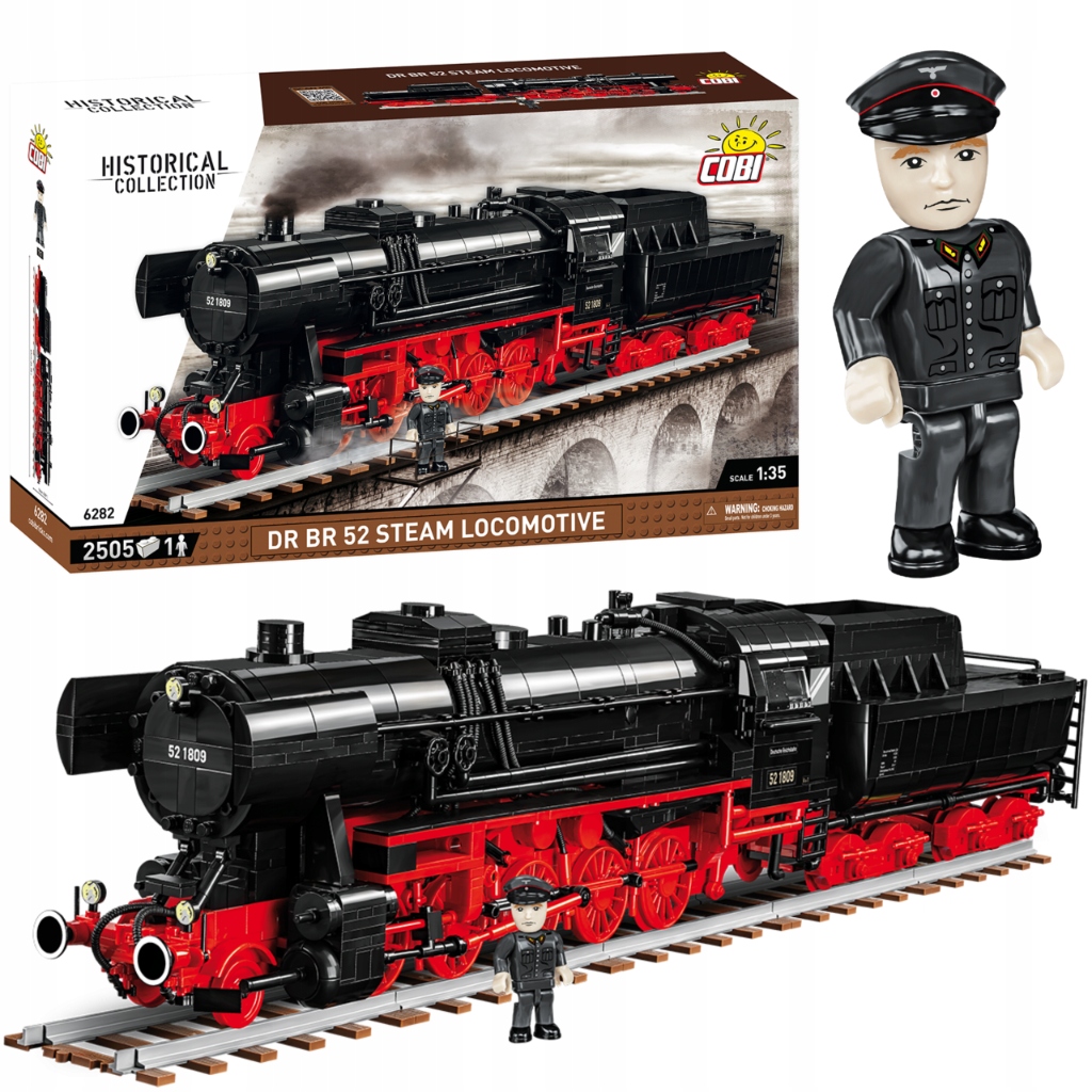 Klocki Cobi 6282 DR BR 52 Steam Locomotive (5902251062828) • Cena ...