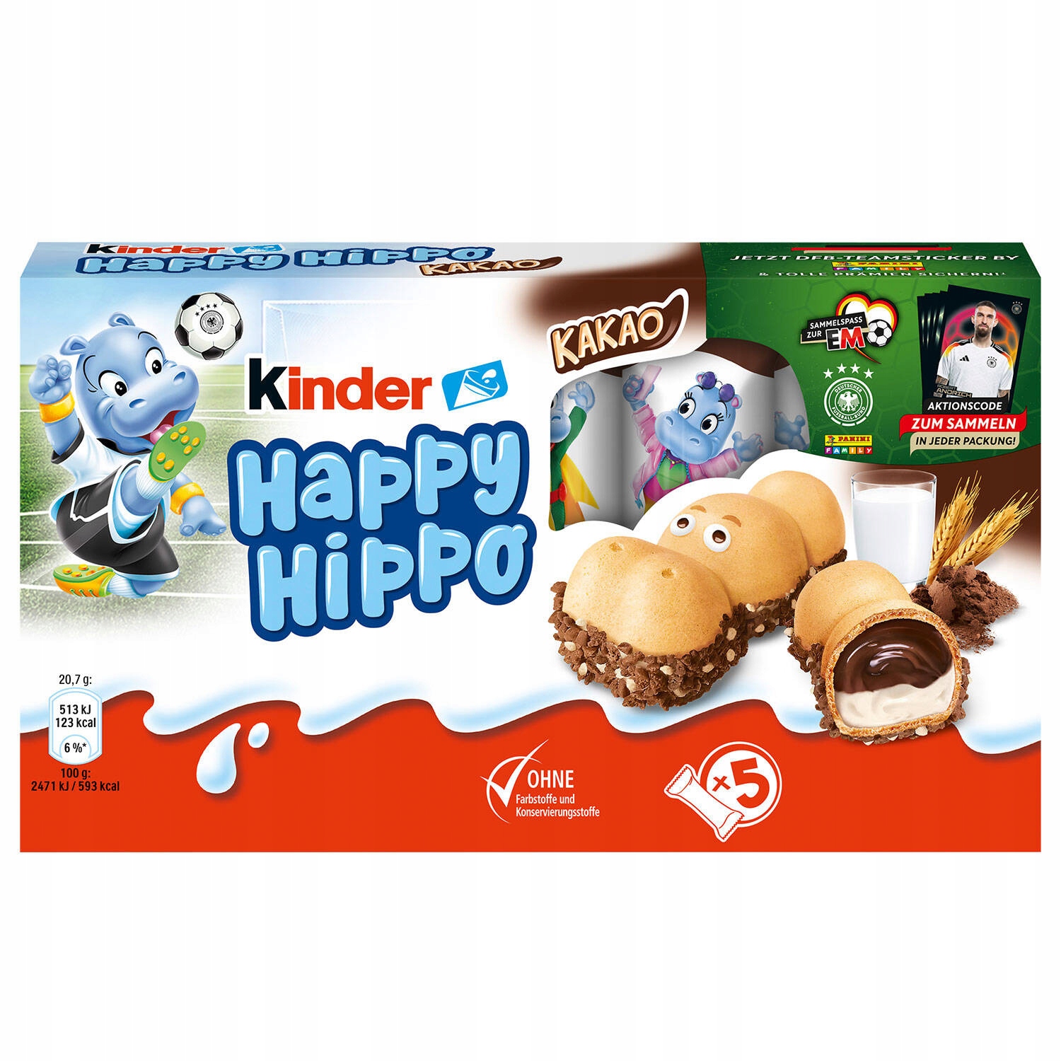 Kinder Happy Hippo Kakao 5 szt. (4008400441023) • Cena, Opinie • Batony ...