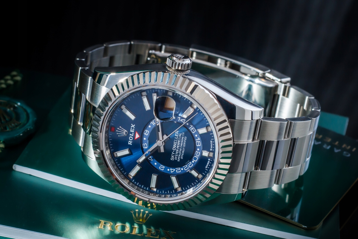 ROLEX SKY-DWELLER 336934 BLUE AUTOMATIC COSC 42MM /KPL. • Cena, Opinie ...