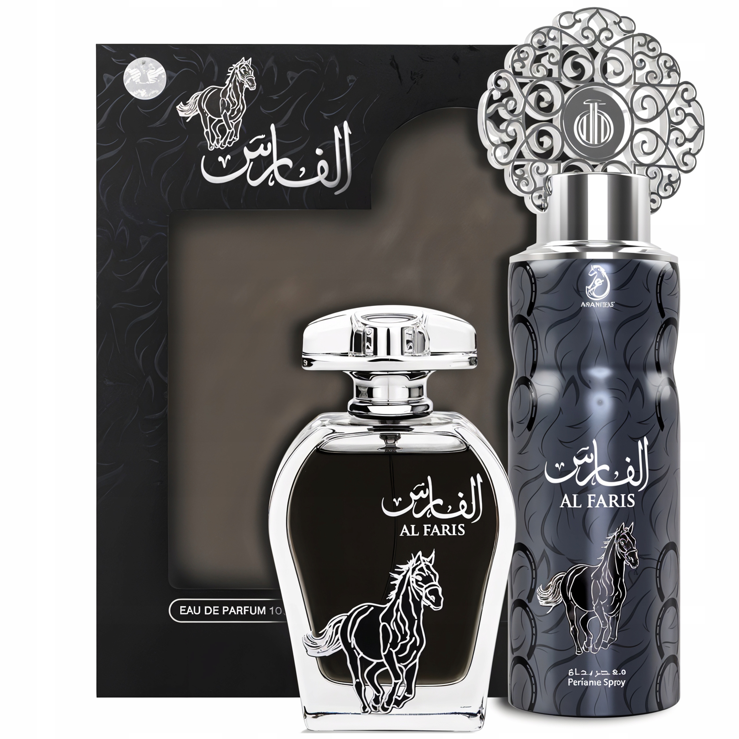 My Perfumes Al Faris zestaw 100 ml EDP i 200 ml DEO idealny na prezent (6290788284059) • Cena ...