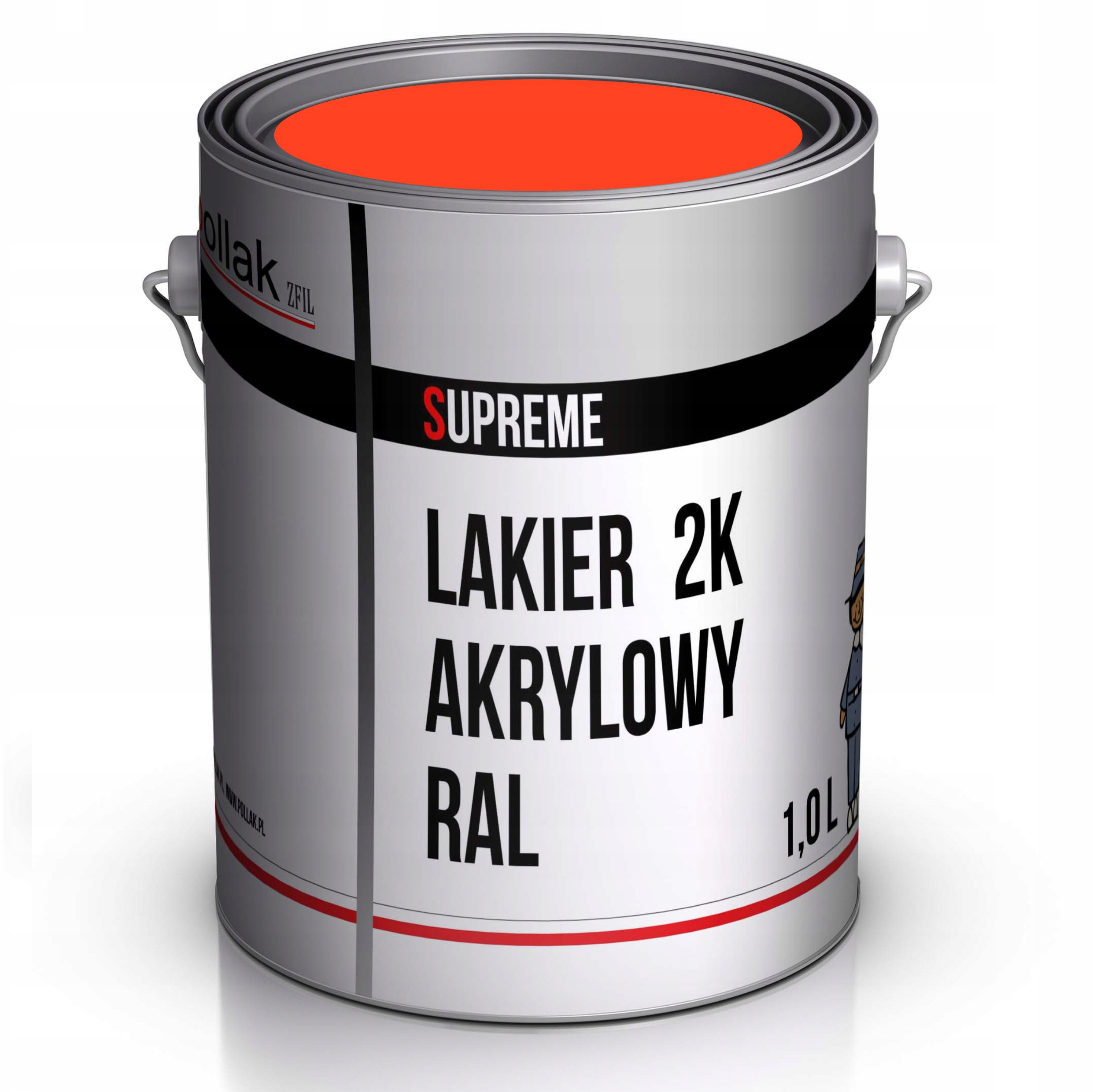 Lakier Akrylowy RAL 2009 POMARAŃCZOWY TRAFFIC 4 L 5907127212024 za 560 ...