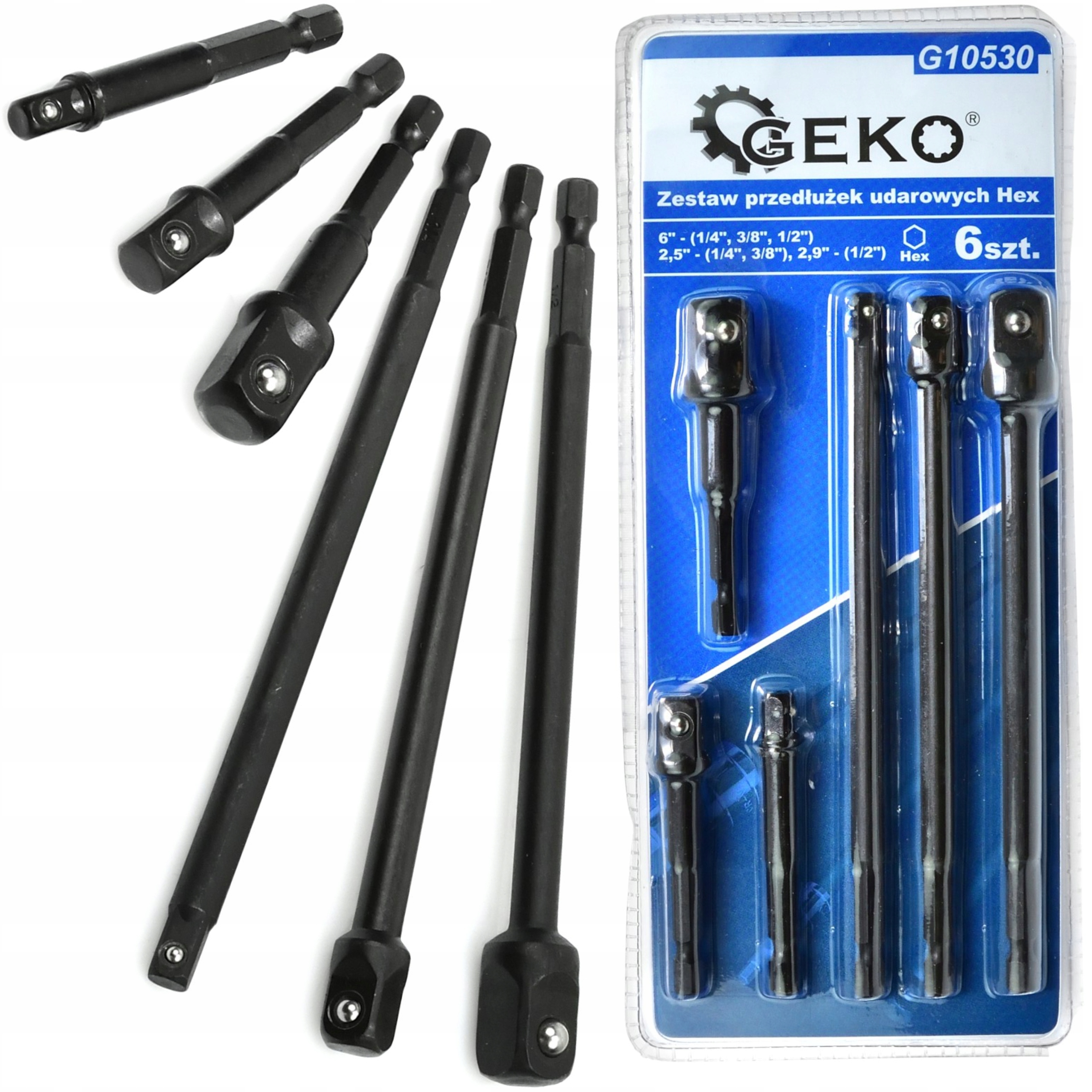 Przedłużki Geko G10530 5901477164361 za 45.00PLN z Białystok - Allegro - (14313430596)