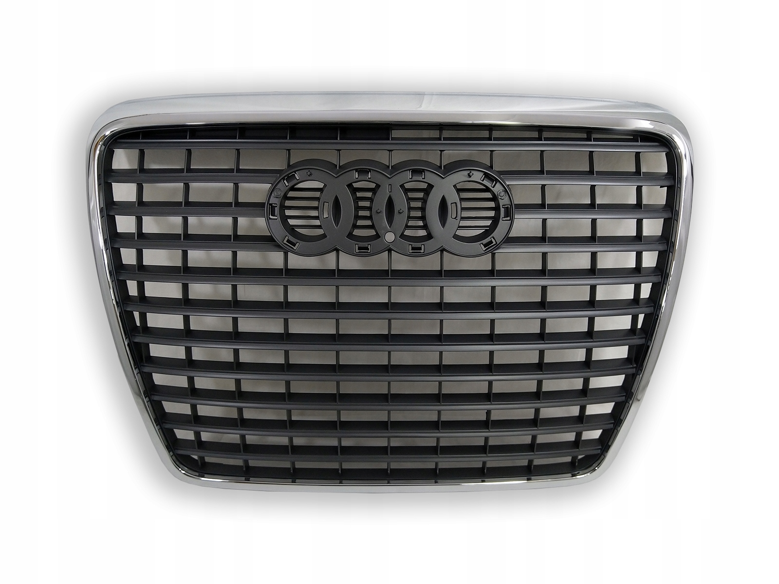 GRILL ATRAPA AUDI A6 C6 LIFT 2008 2009 2010 2011 SZARY Z CHROMEM za 229 ...