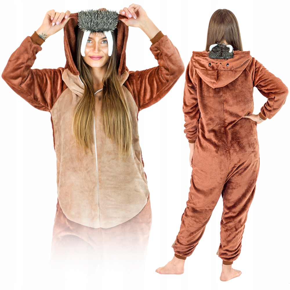 Kostium onesie kigurumi piżama ciepła jednoczęściowa kombinezon mors ...