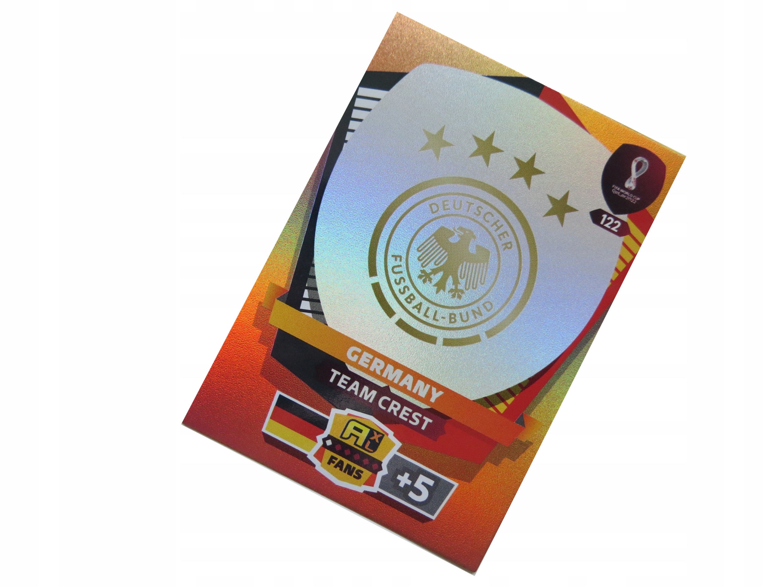 WORLD CUP QATAR 2022 KARTY PIŁKARSKIE TEAM CREST LOGO NIEMCY 122 - 12674281628 - Allegro