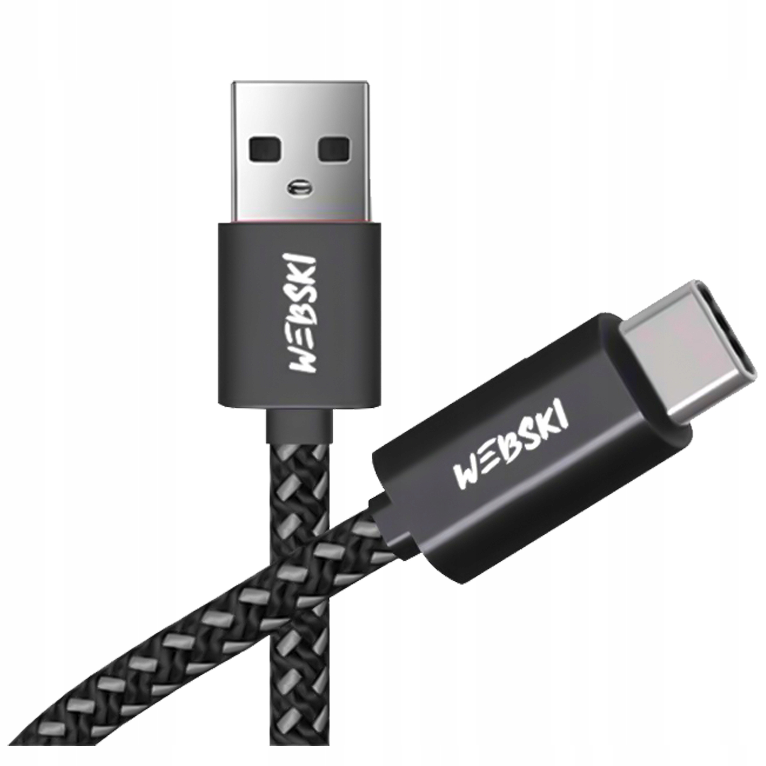 Kabel Webski USB - USB typ C 1 m czarny - Sklep, Opinie, Cena w Allegro