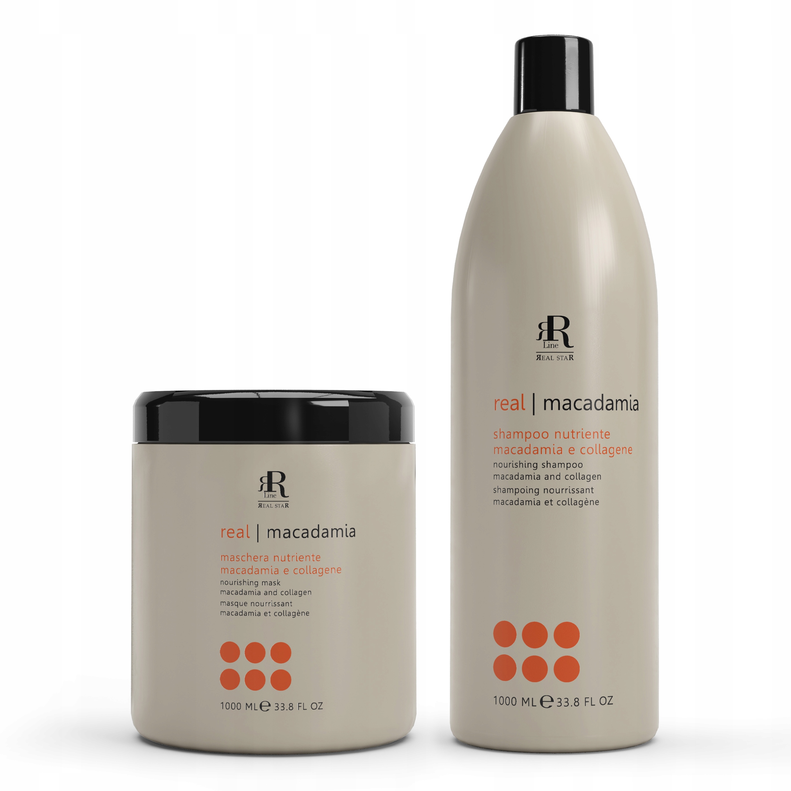 RR Line Macadamia Star ZESTAW Szampon maska 1L (8008277170718) • Cena ...