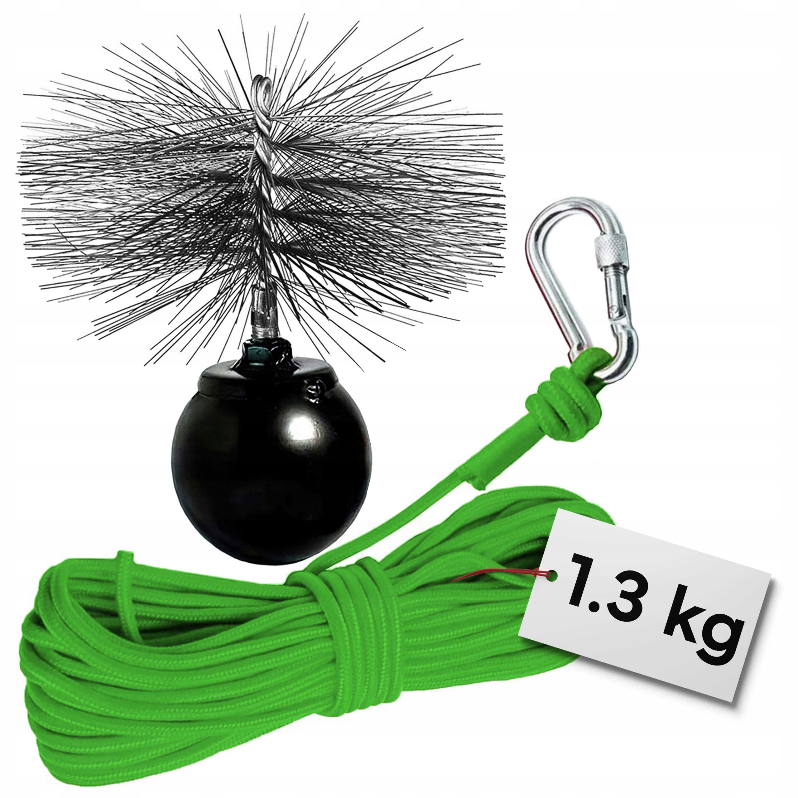 Komínová zostava výrez lano 12 m guľa 1,3 kg - Allegro