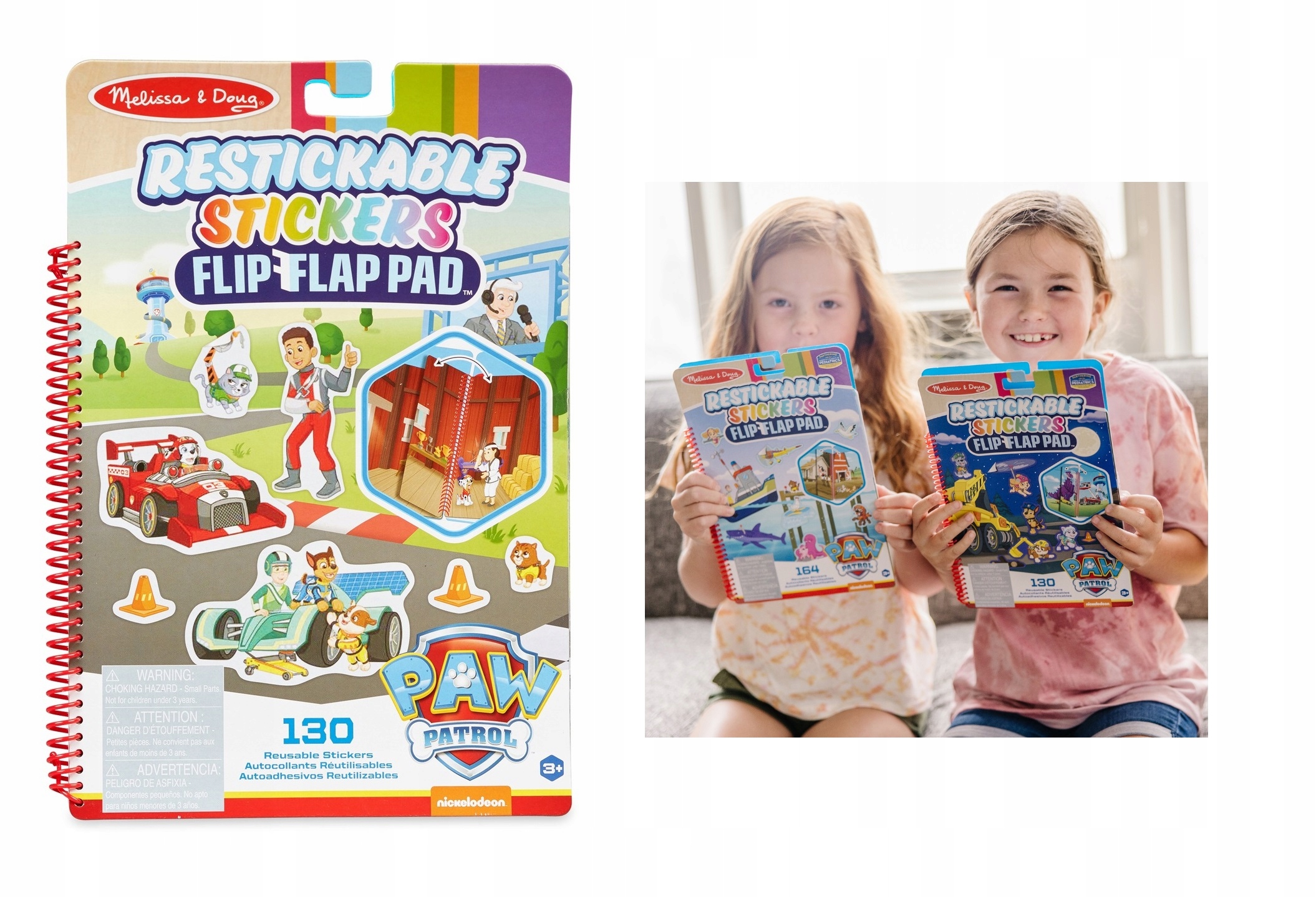 Naklejki klasyczne Psi Patrol Melissa And Doug 130 szt. (000772332538 ...