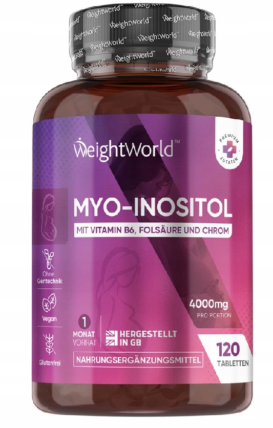 MYO-INOSITOL - 1000 mg w 1 tabletce - 120 tabletek MYO INOZYTOL • Cena ...