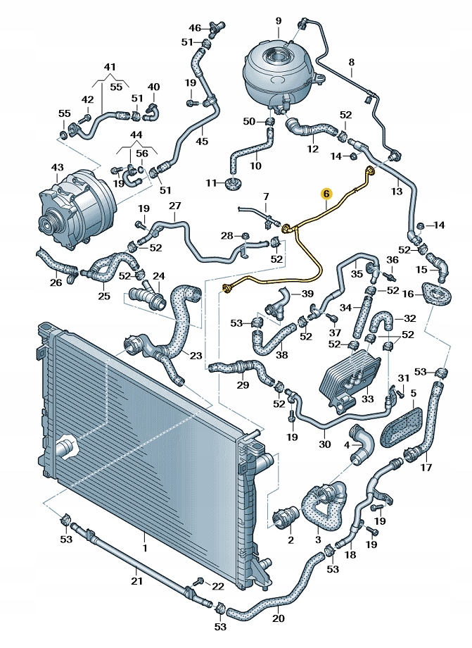 Audi OE 4K0121081CS przewód odpowietrzający • Cena, Opinie - Allegro