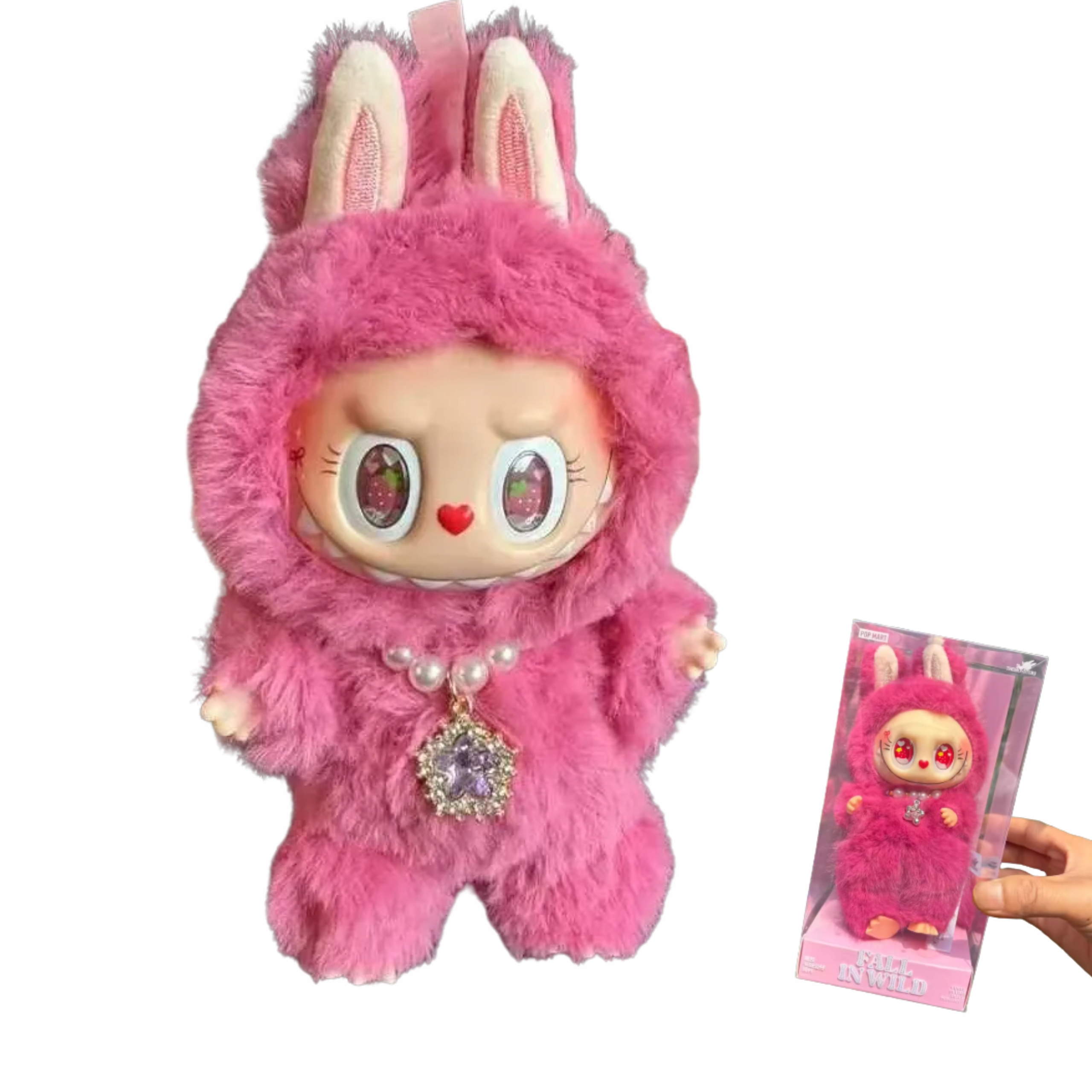 LABUBU SWEET STRAWBERRY 18CM PŘÍVĚSEK NA KLÍČE – NEJVYŠŠÍ KVALITA ...