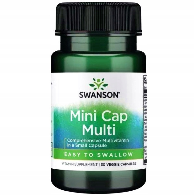 SWANSON Daily Multi-Vitamin 30 Multi A B C D E K Mini Cap Multi ...