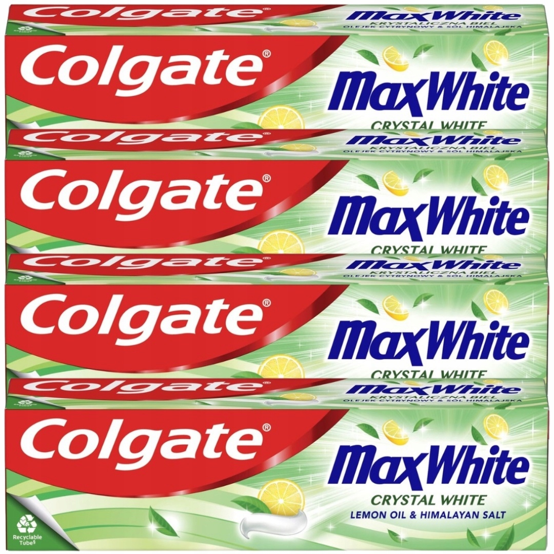 Fogkrém Colgate Max White Crystal White Lemon Oil 4x75ml za 1835.00HUF ...