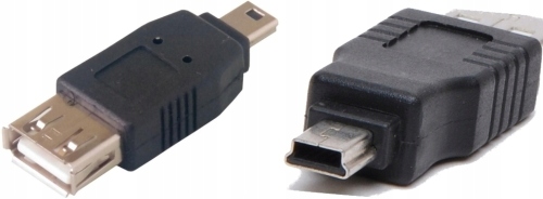 Adapter przejściówka żeńska USB - miniUSB - Sklep, Opinie, Cena w Allegro