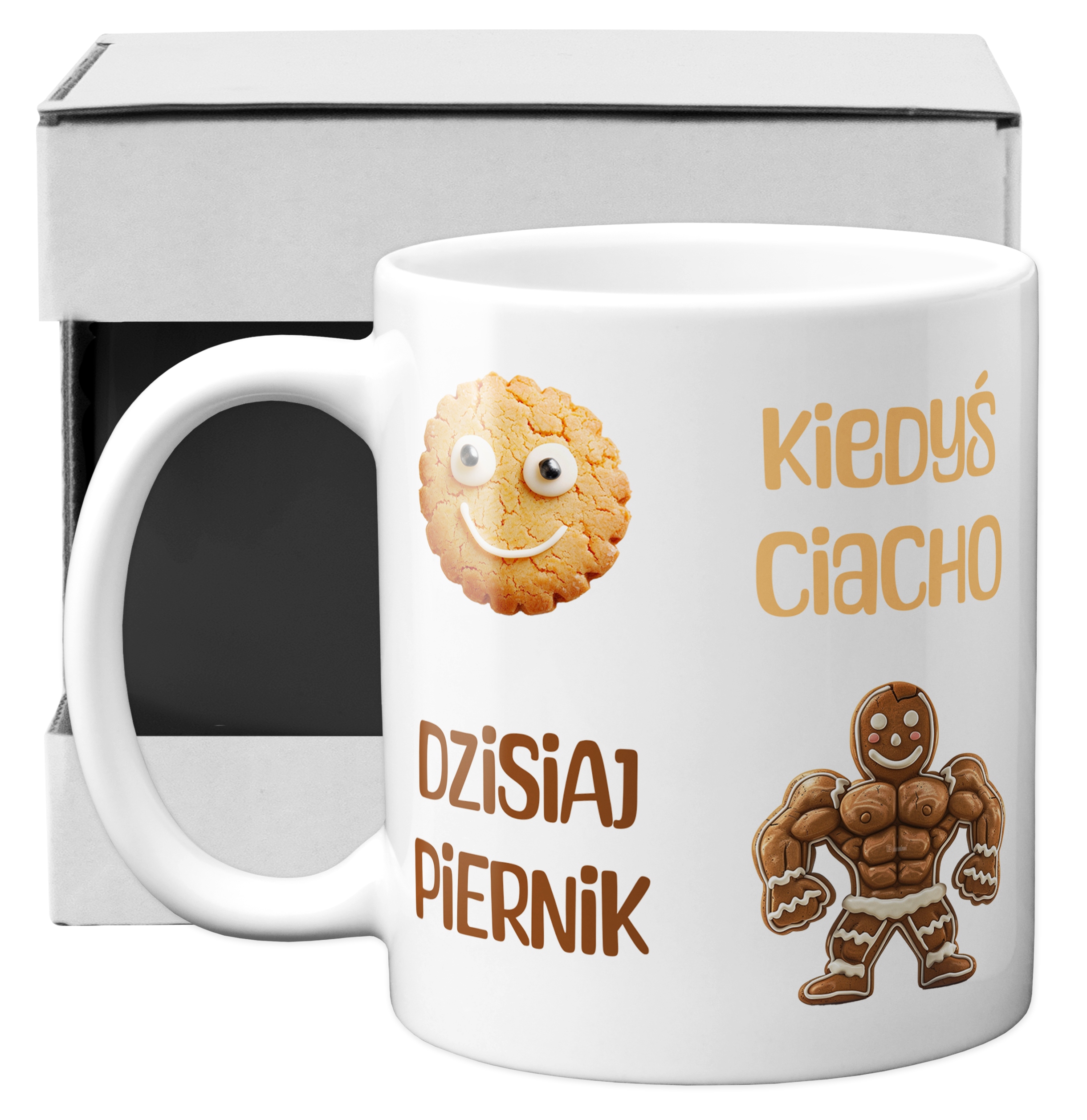 kubek KIEDYŚ CIACHO DZISIAJ PIERNIK dla faceta męża pomysł na prezent ...
