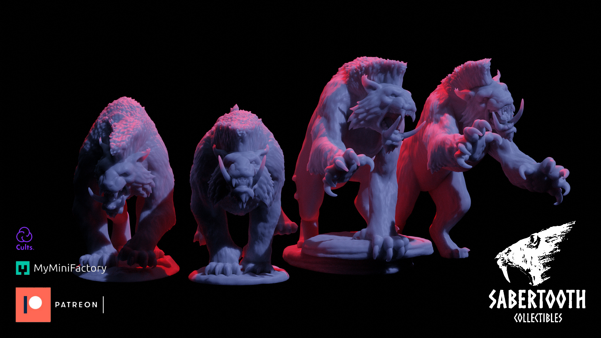 Saberbeast - Sabertooth Collectibles - Druk 3D - Stan: Nowy 85.00PLN ...
