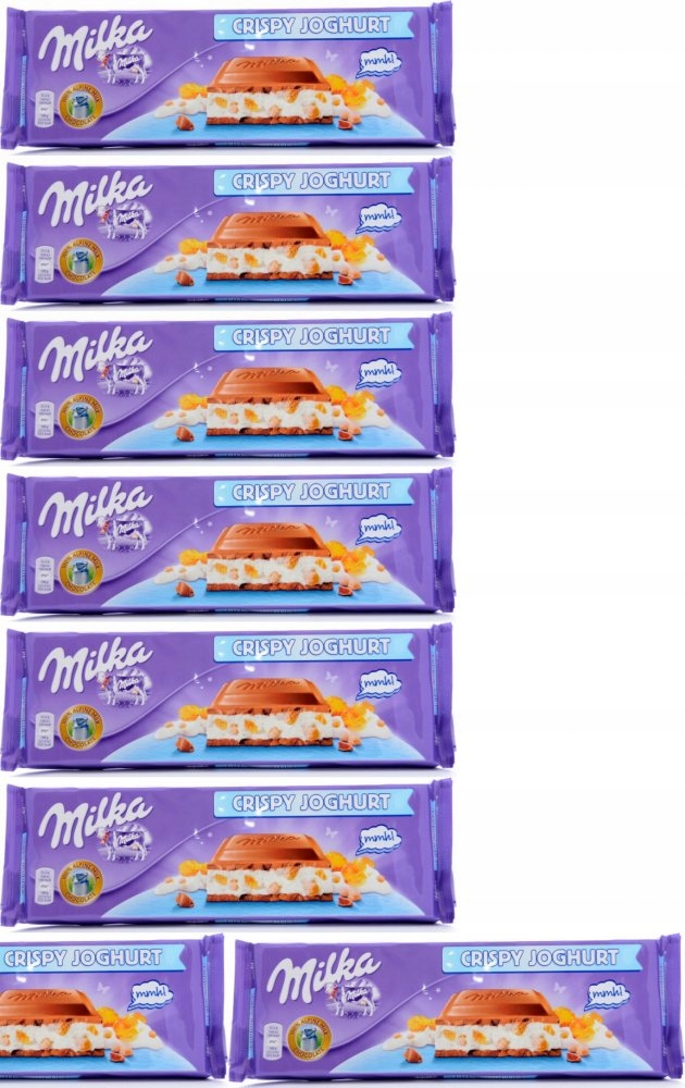 Czekolada Milka Crispy Joghurt 300g x8 (7622400904608) • Cena, Opinie ...