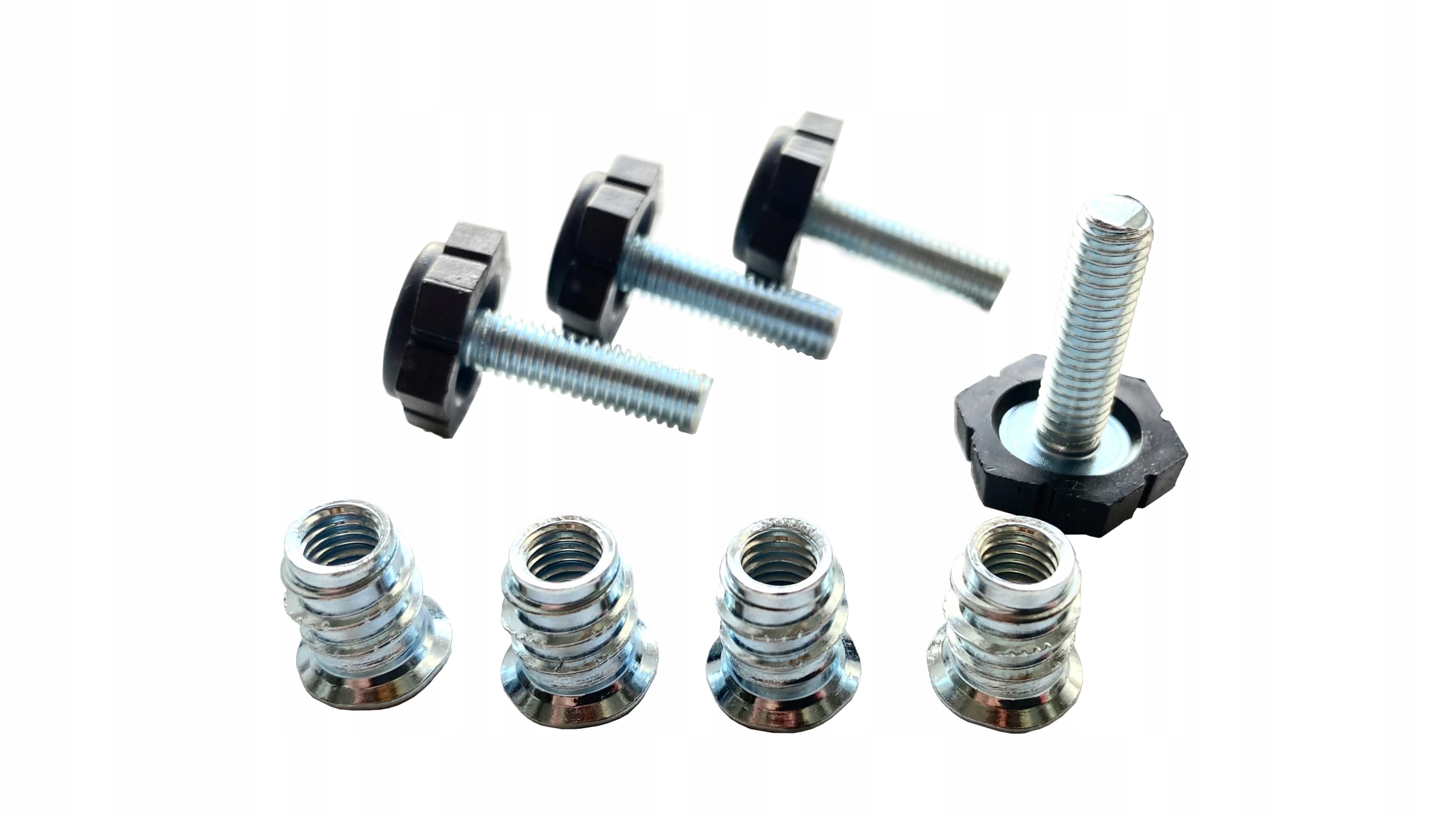 Stopka nóżka noga meblowa regulowana M6 z mufą 4sz • Cena, Opinie ...