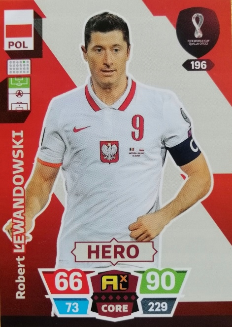 WORLD CUP QATAR 2022 HERO 196 LEWANDOWSKI - 12550574852 - Allegro.pl