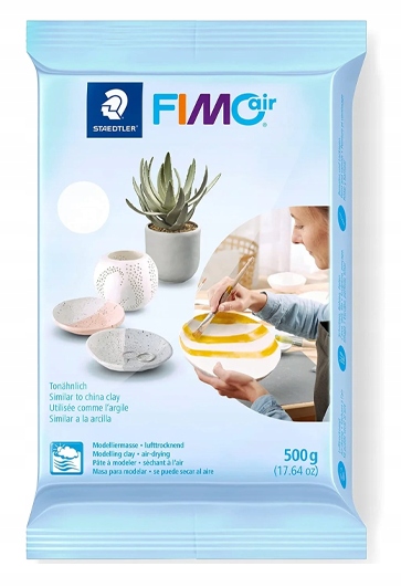Staedtler Masa plastyczna Fimo Air Basic 500g biała (4006608806484) • Cena, Opinie • Masy ...