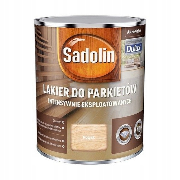 Sadolin Lakier Do Parkietów POŁYSK 0,75L podłóg schodów szybkoschnący ...