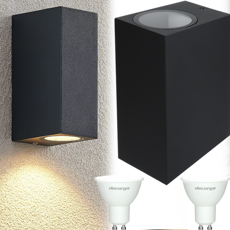 MAŁY KINKIET LED KWADRATOWY ELEWACYJNY ŚCIENNY OGRODOWY BIAŁY NEUTRALNA ...