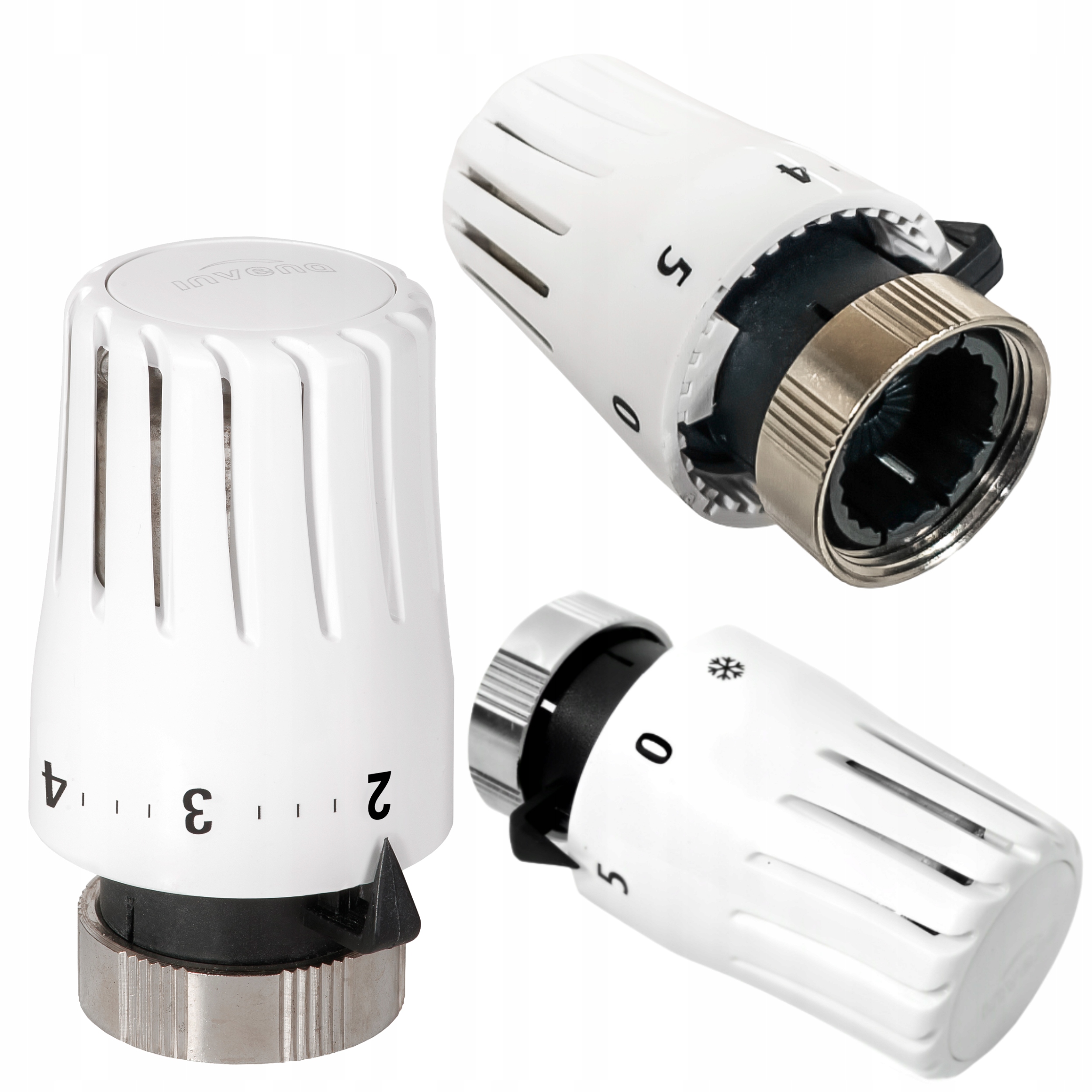 GŁOWICA TERMOSTATYCZNA TERMOSTAT DO GRZEJNIKA POKRĘTŁO TEMPERATURY M30x1.5 (5907798704576 ...