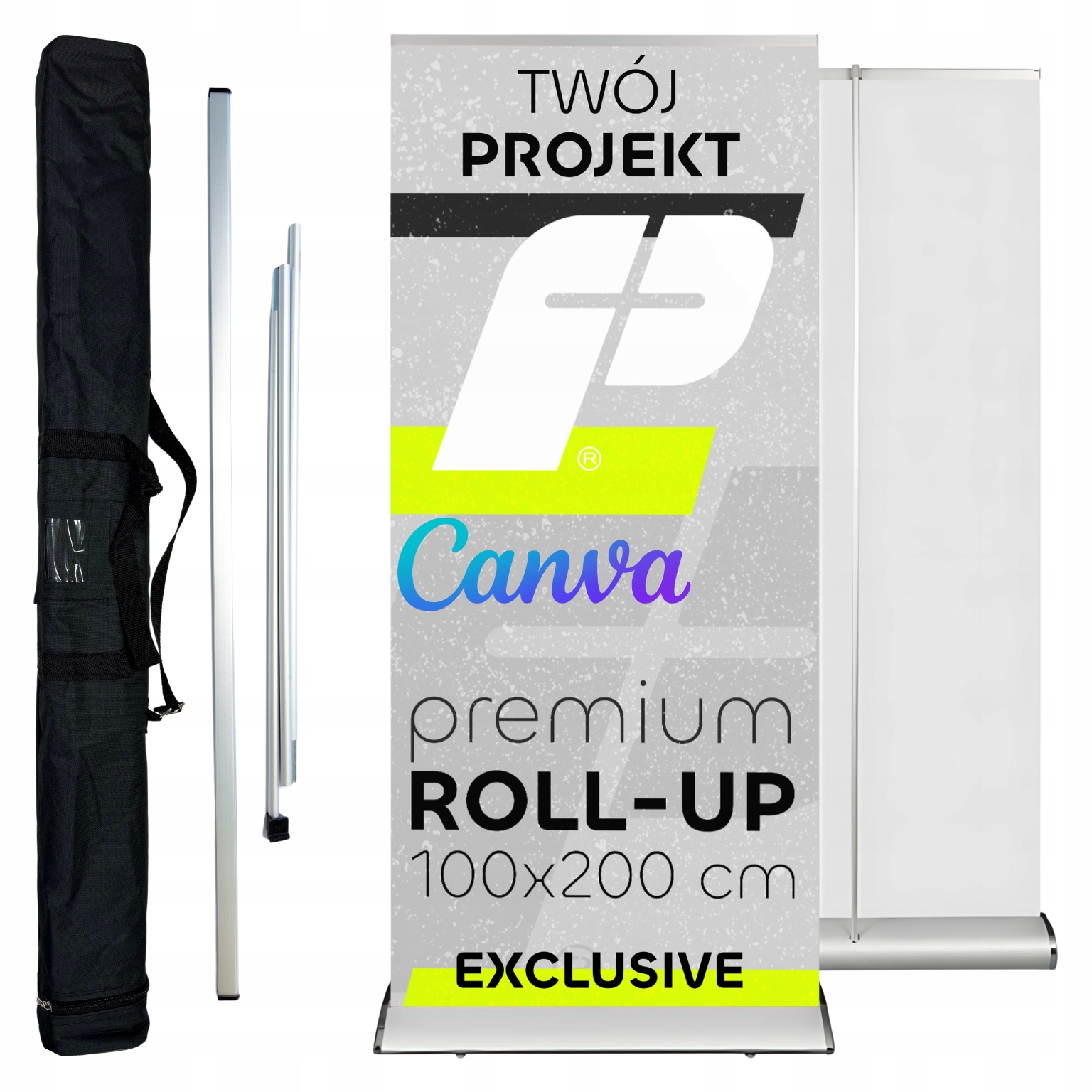 Rollup Roll-Up 100x200 Exclusive Z Wydrukiem Blockout Kreator Stand ...