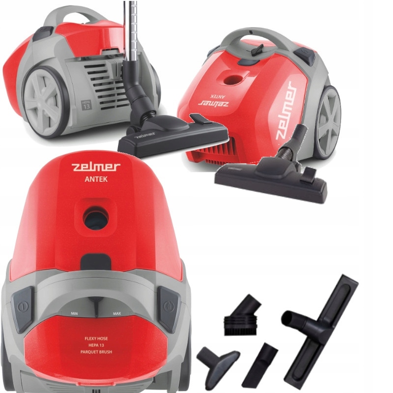 Odkurzacz workowy ZELMER ZVC3501R Antek 900W Parkietówka MOCNY FILTR ... Odkurzacz workowy ZELMER ZVC3501R Antek 900W Parkietówka MOCNY FILTR ...