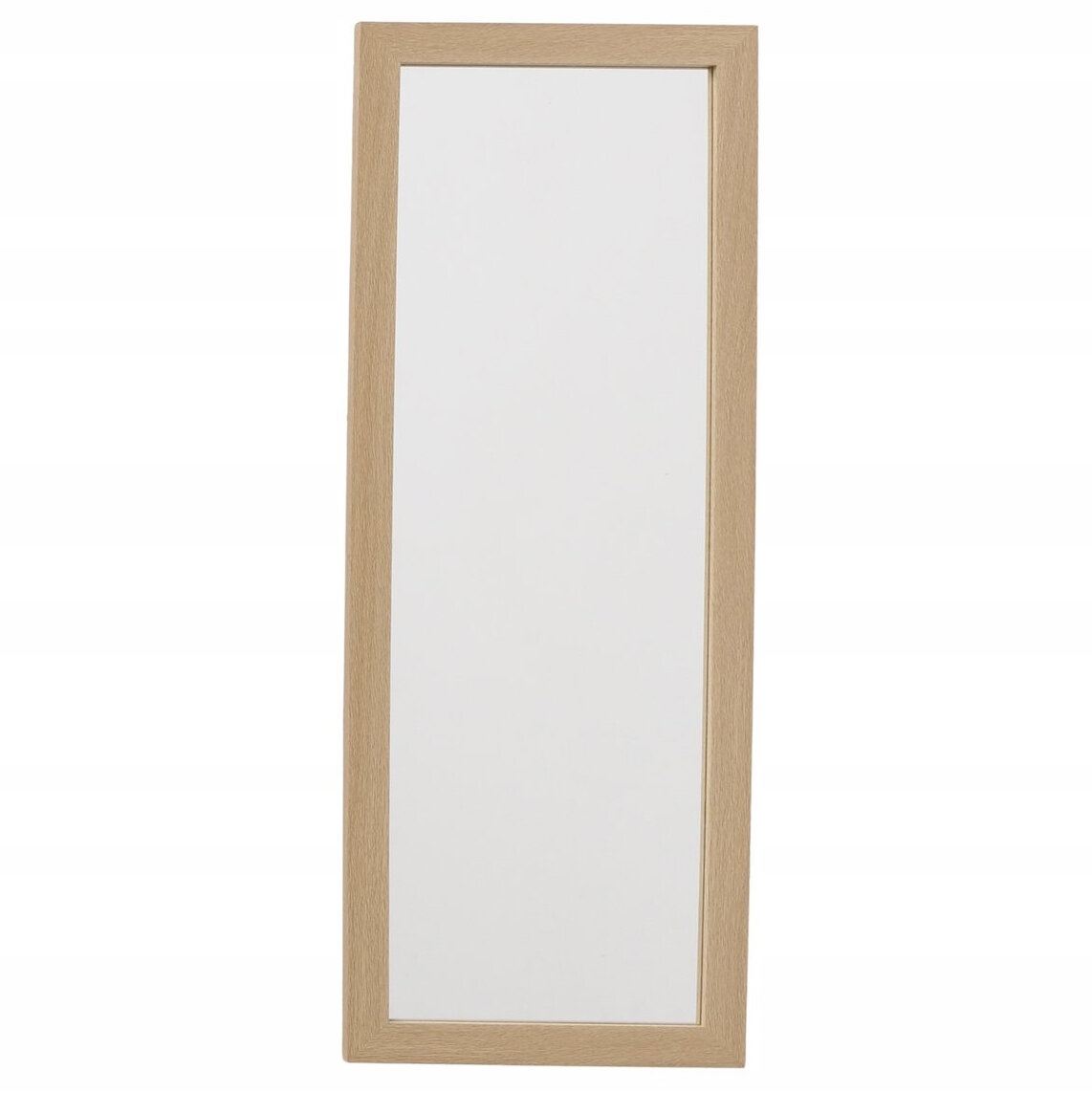 LUSTRO ŚCIENNE WYSOKIE W BRĄZOWEJ RAMIE MDF LUSTRO PROSTOKĄTNE 96,5 cm ...