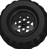 LEGO Koło (81,6x38R) 56908c01 czarne • Cena, Opinie - Allegro